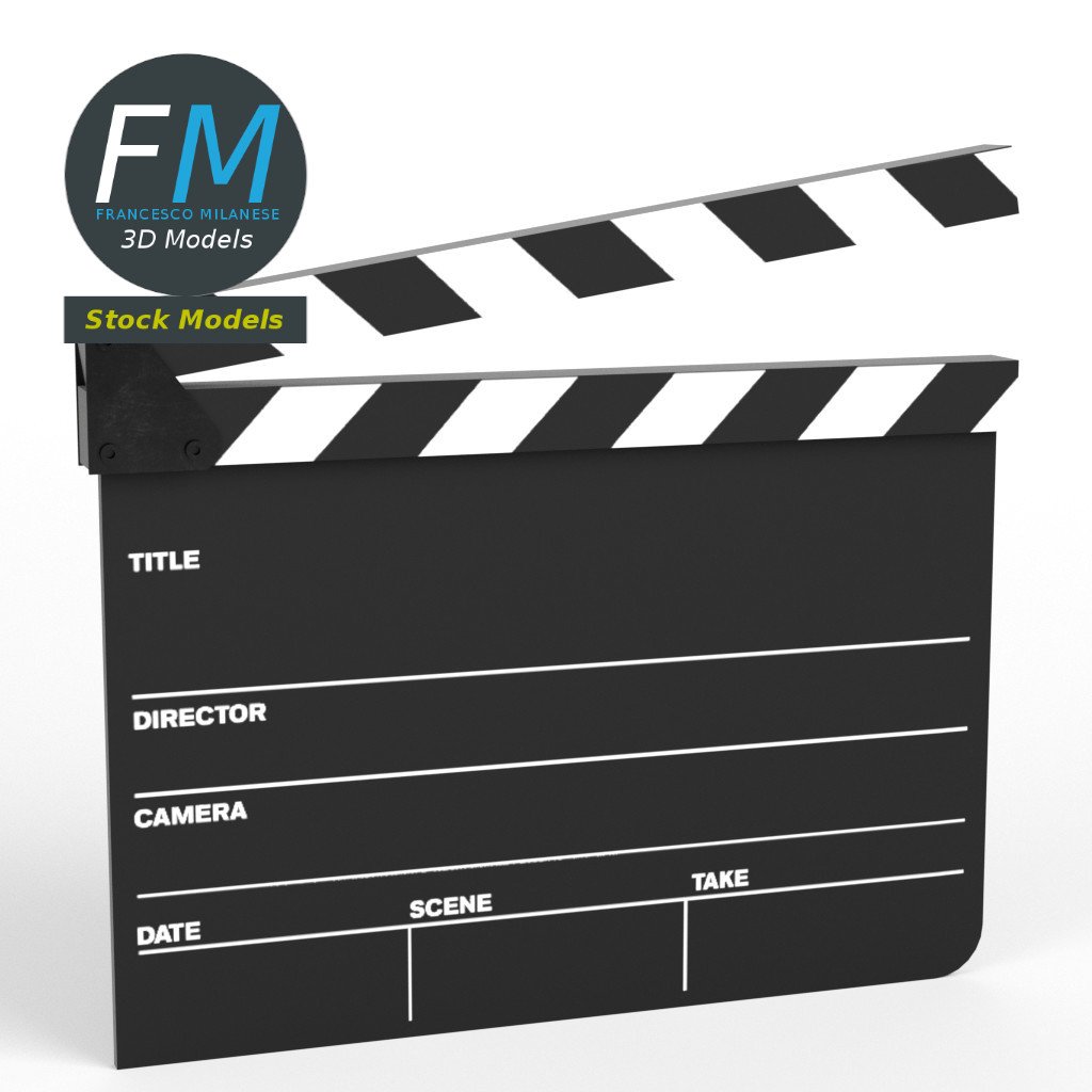 3D MODEL - Clapperboard
