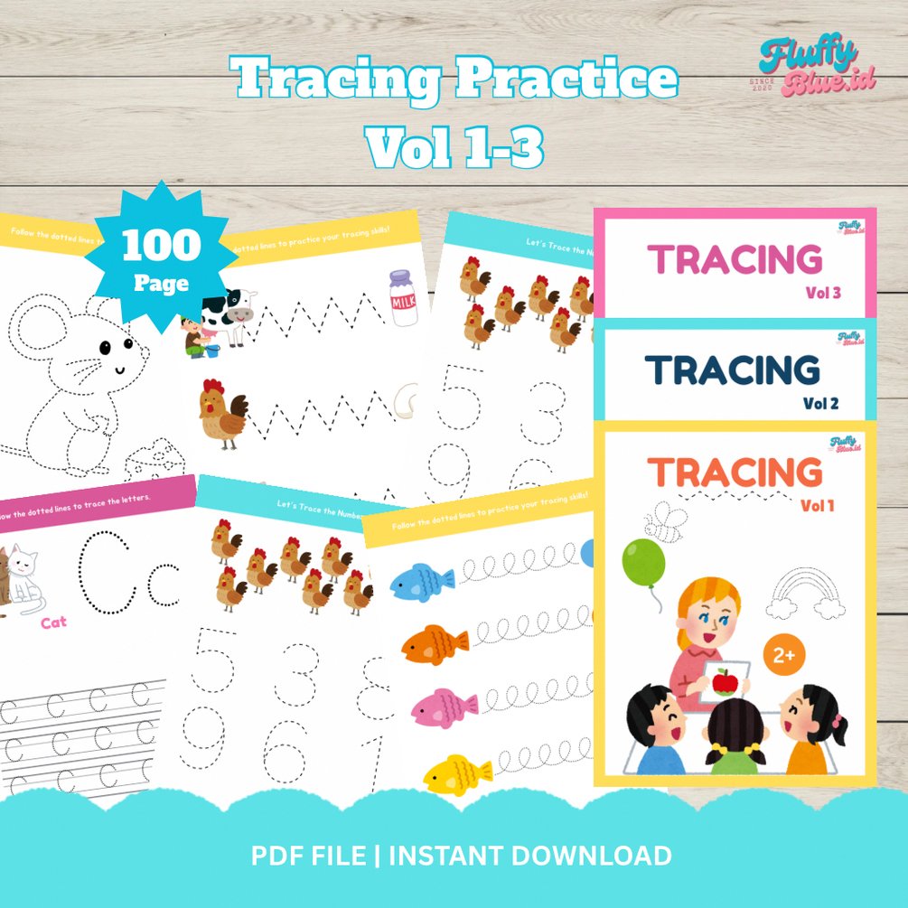Fun & Educational Tracing Worksheets Bundle for Preschoolers