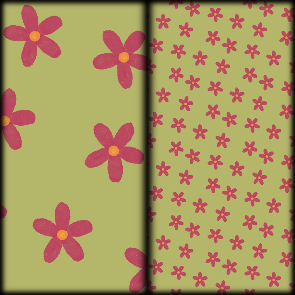 Bloom Bliss Seamless Continuous Pattern Green