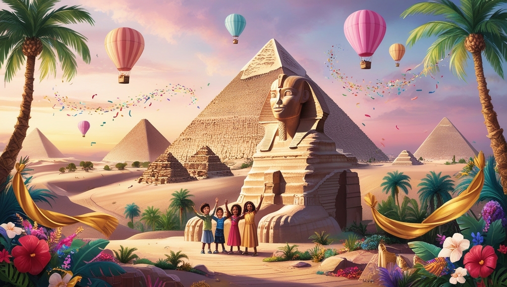 "3D Abstract Egyptian Wonders: Pyramids and Abu Simbel Samsung Frame TV ...