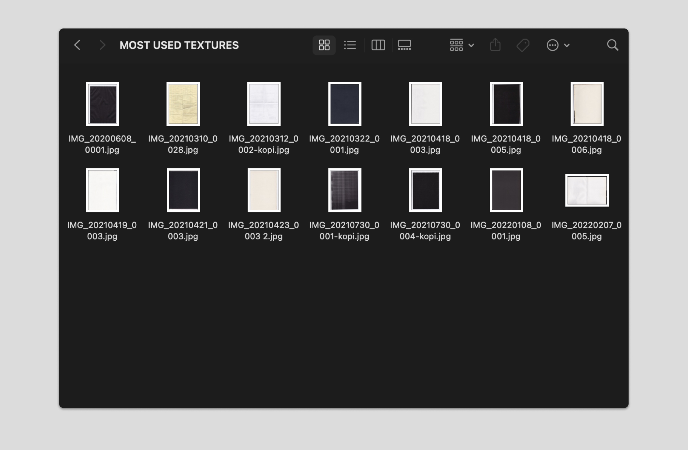 "My Most Used Textures" Pack
