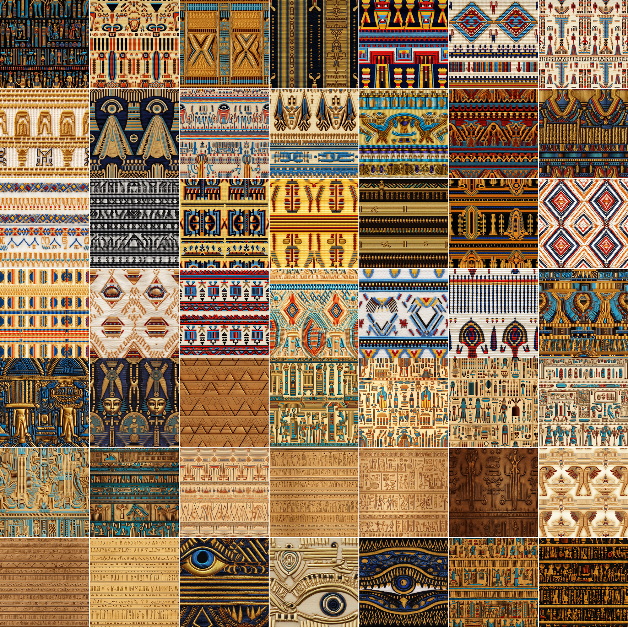 130 Procreate Egypt Patterns Collection