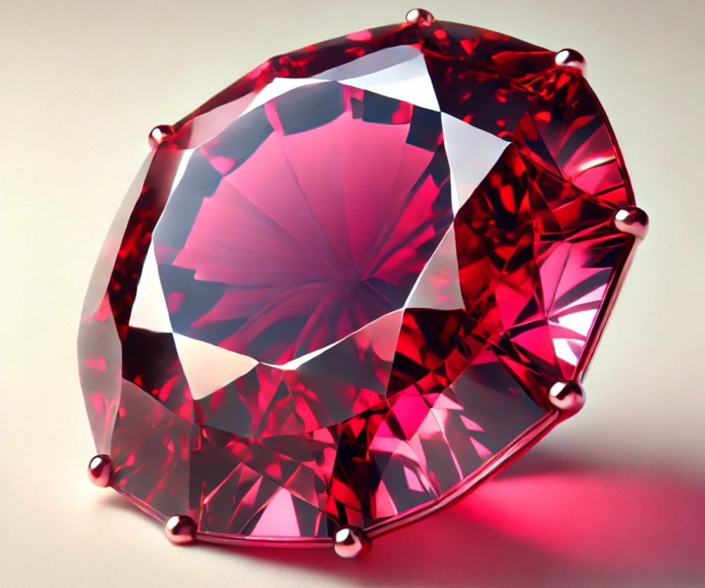 Stunning High-Resolution Realistic 'Jewelled' Ruby Digital Artwork