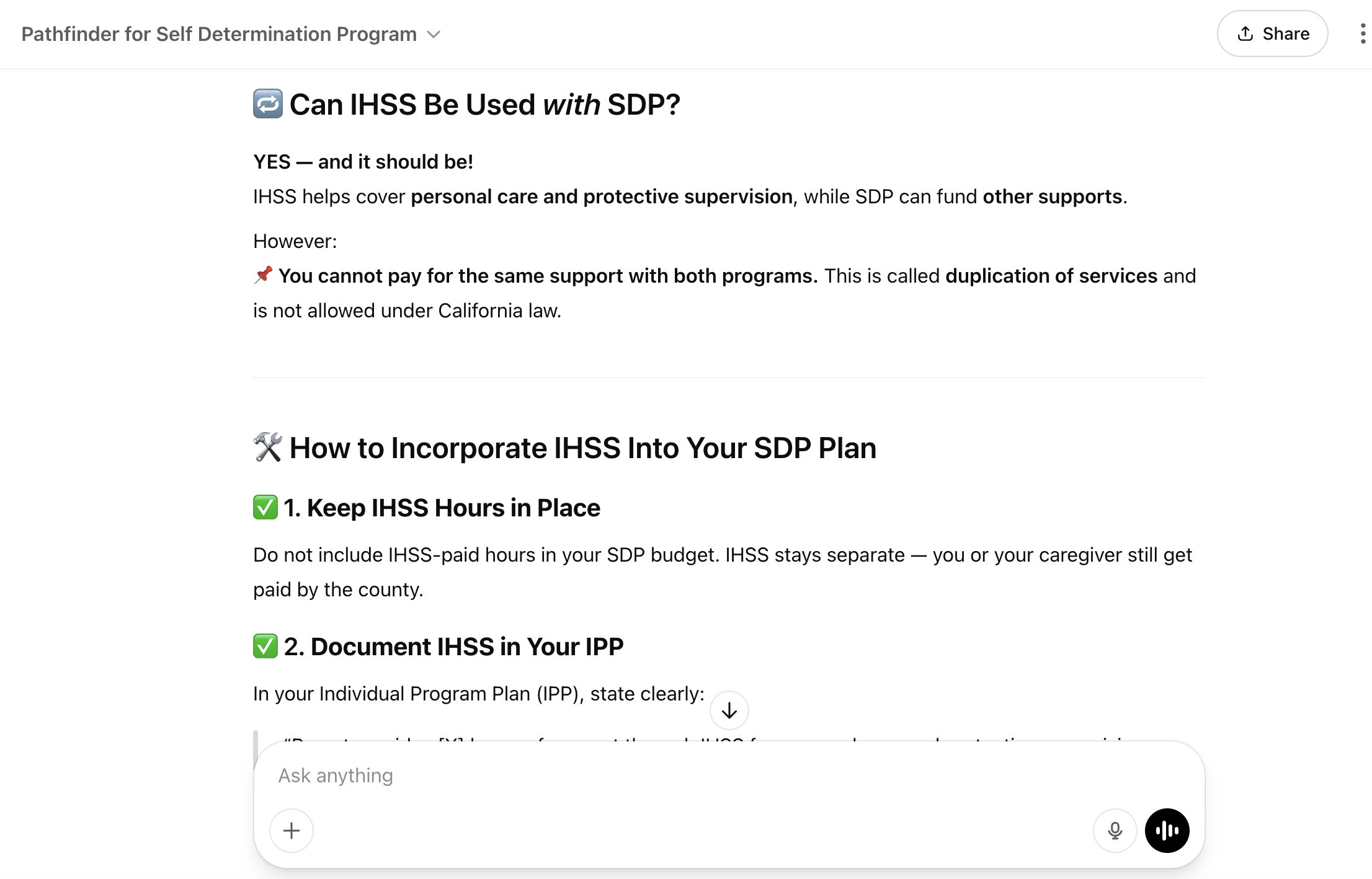 Pathfinder for Self Determination Program