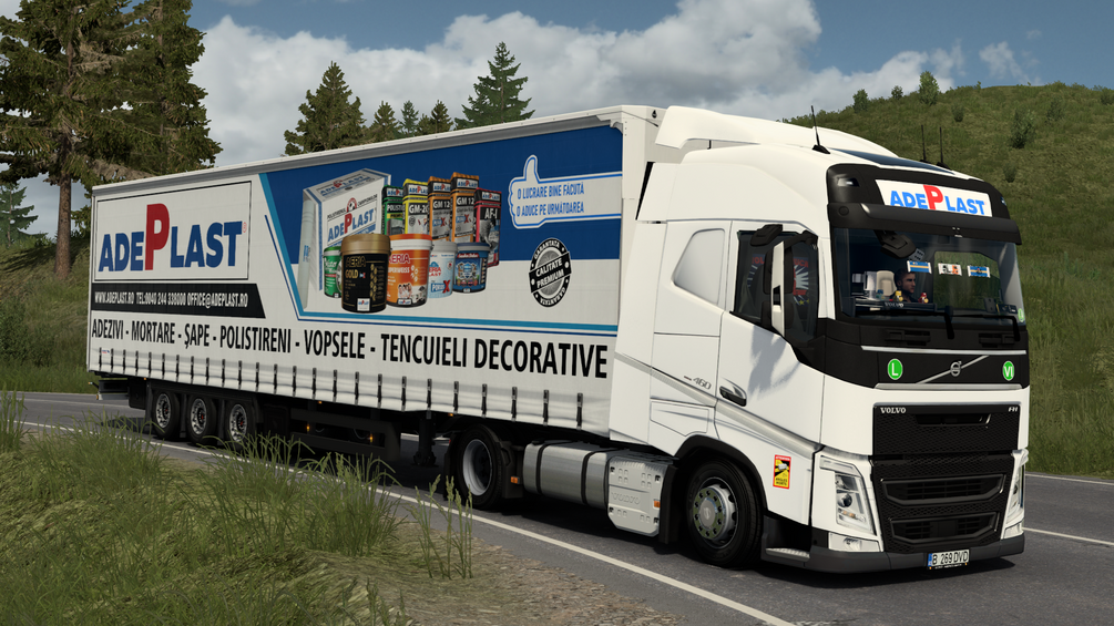 ADEPLAST skin combo for Schmitz mega and Volvo FH 16, 2012 (Globetrotter). ETS2