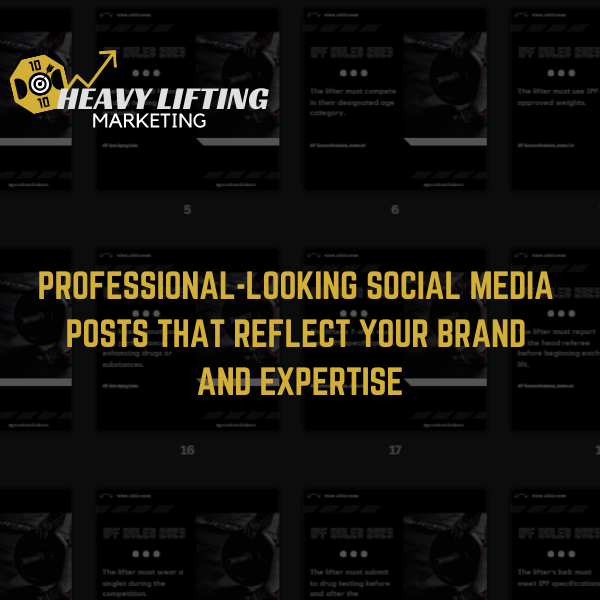 Showcase Your Powerlifting Expertise with 38 Customizable Canva ...