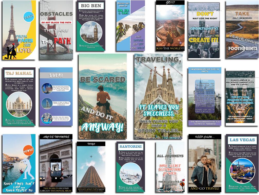 Facebook travelling post ready to use, digital download. New and unique ...