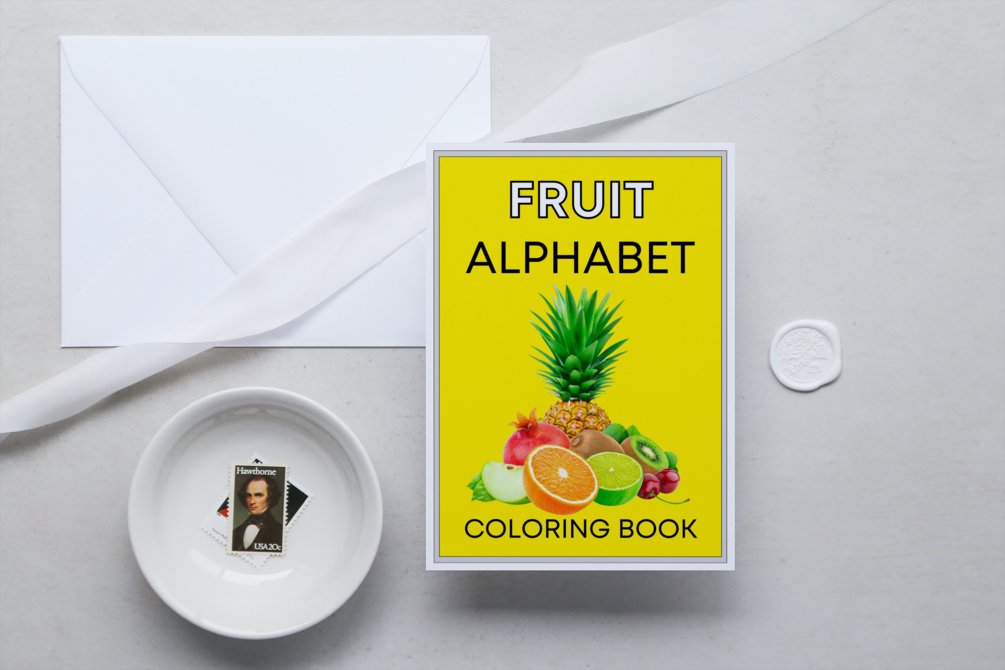 Fruit Alphabet Coloring Book