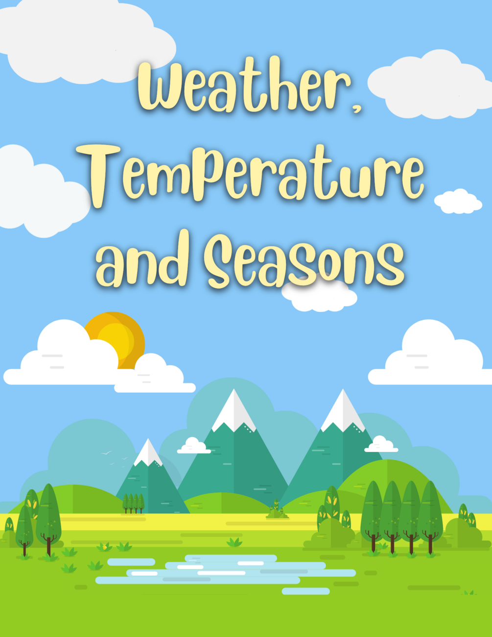 🌡️🌦️ ️ Weather, Temperature & Seasons Activity Book – Learn with Fun!