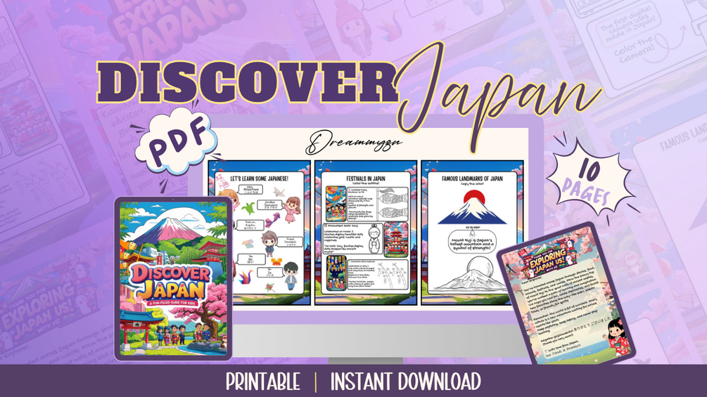 All About Japan – Printable Activity Book for Kids | Fun Cultural ...