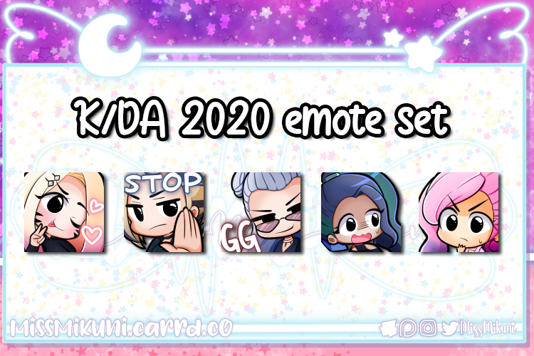 K/DA 2020 Emote Set