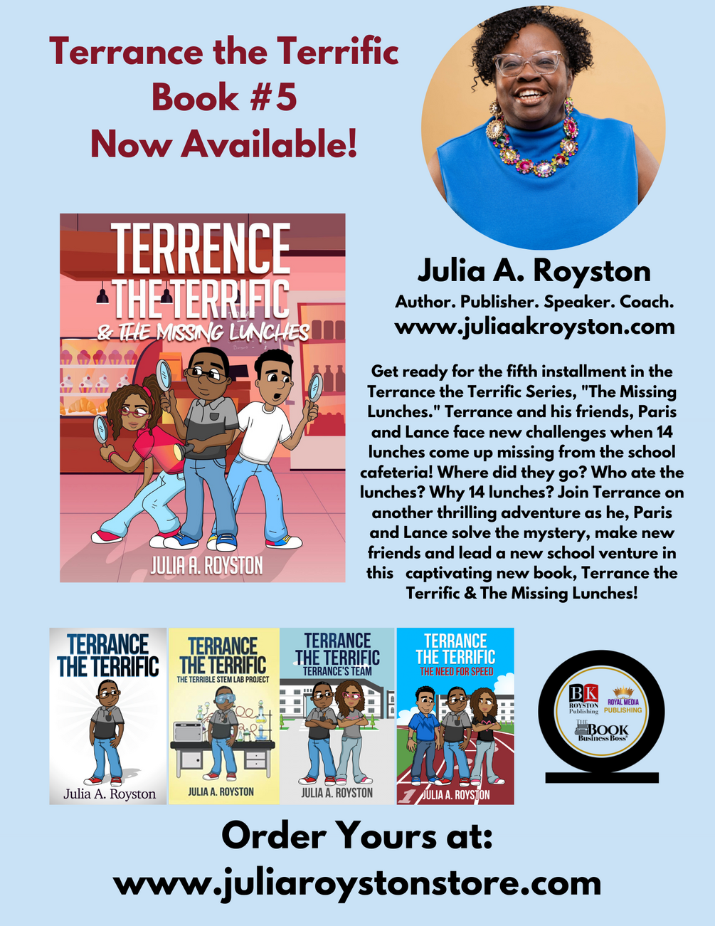 The Terrance the Terrific Five Book Series Set