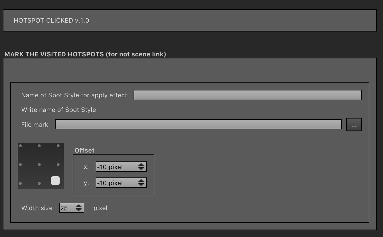 Hotspot Action Mark - Panotour Plugin