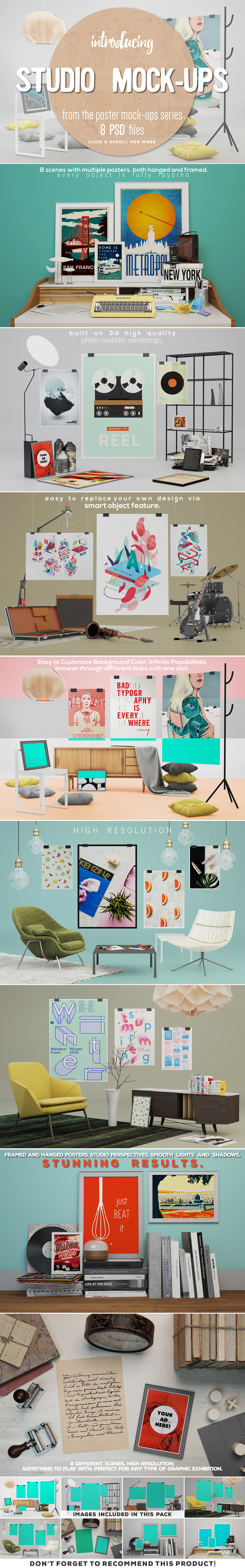 Poster Mock-up Vol.10 - Studio Mock-ups