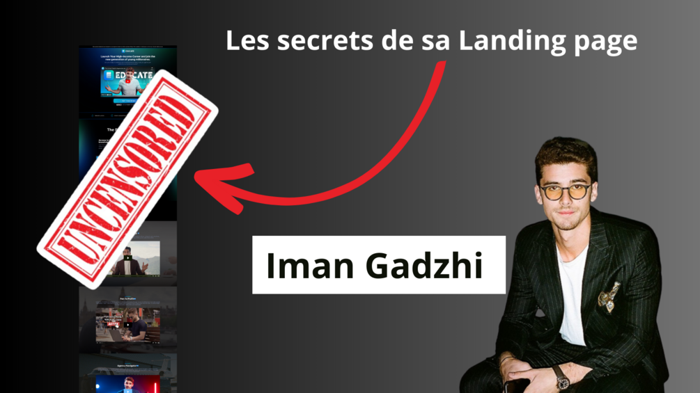 Iman Gadzhi landing page analyse