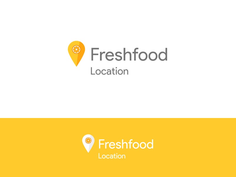 Free Fresh Food Location – Logo Template