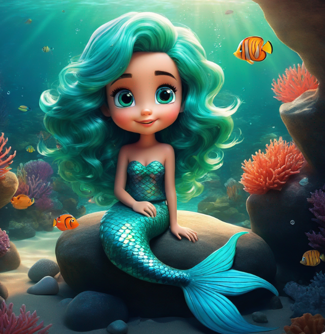 The Mischievous Mermaid and the Sea Serpent's Riddle (story kids)