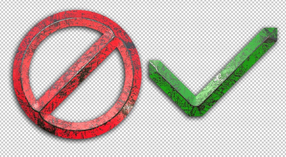 FAILURE 🚫 & SUCCESS Symbol Stickers (Aged Worn Metal) - Transparent PNG ...