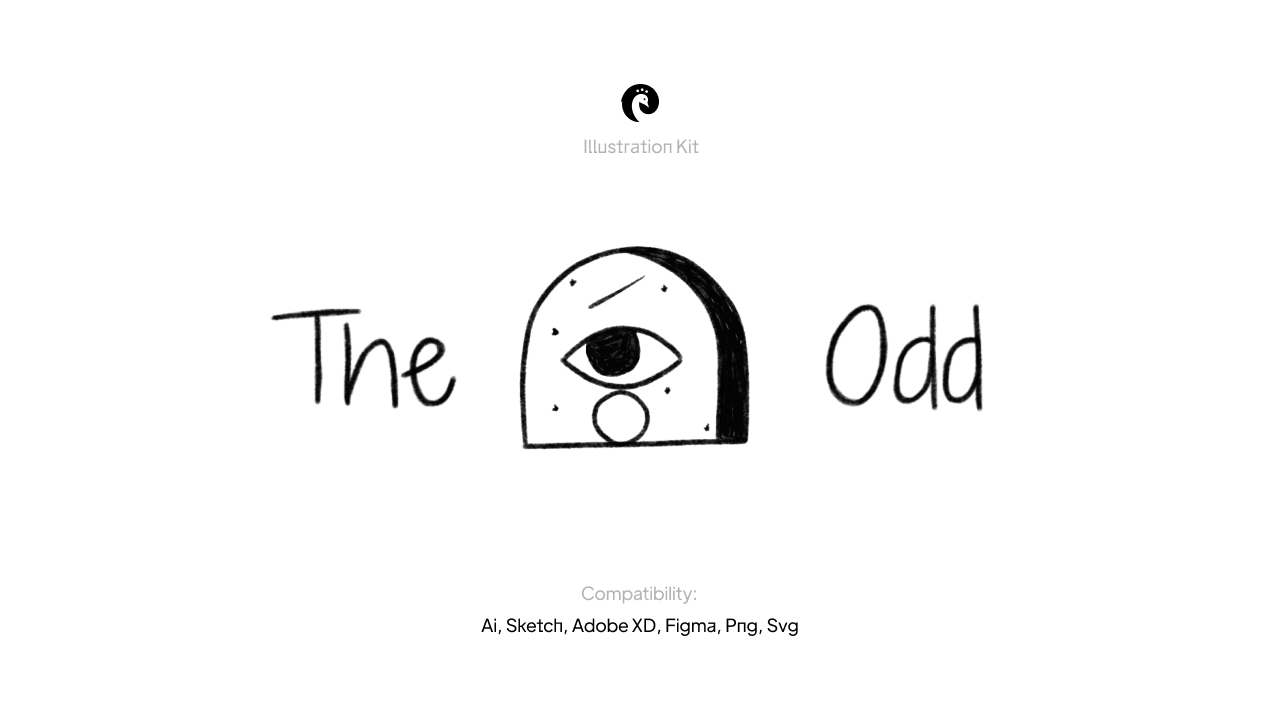 The Odd Illustration pack | 20+ Illustrations in 6 Styles - Piqo Studio