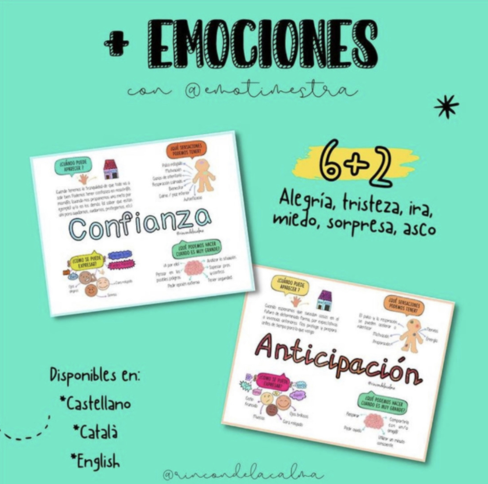 Pack tarjetas de emociones, termómetros de intensidad y registros