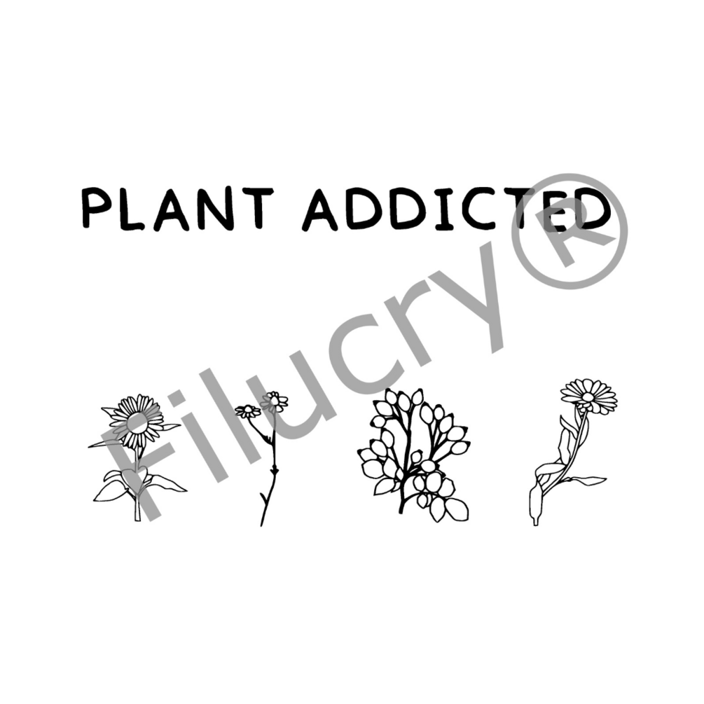 Plant addicted SVG, PNG, JPG, PDF
