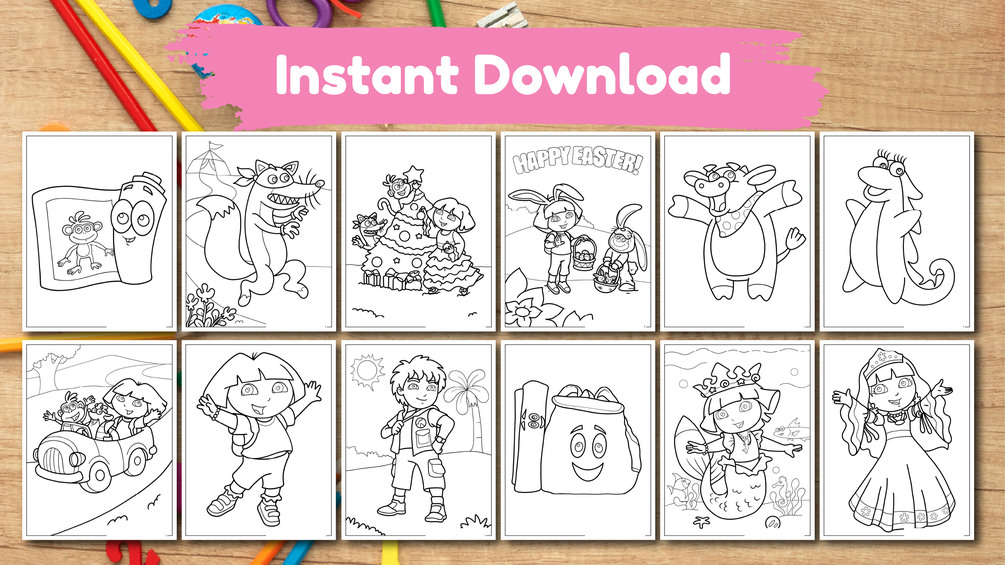 Dora Coloring Pages – 37 Fun Printable Sheets for Kids