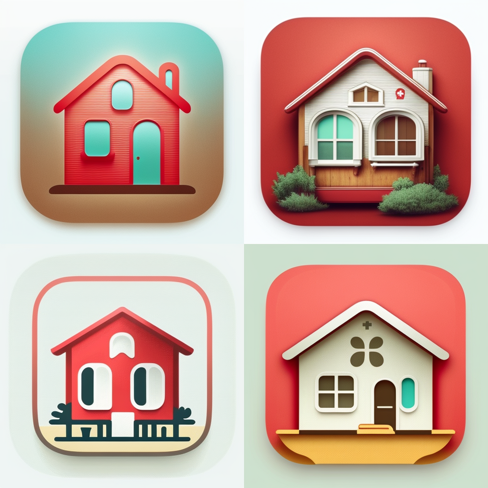 Real Estate House Icons for web, android and IOS