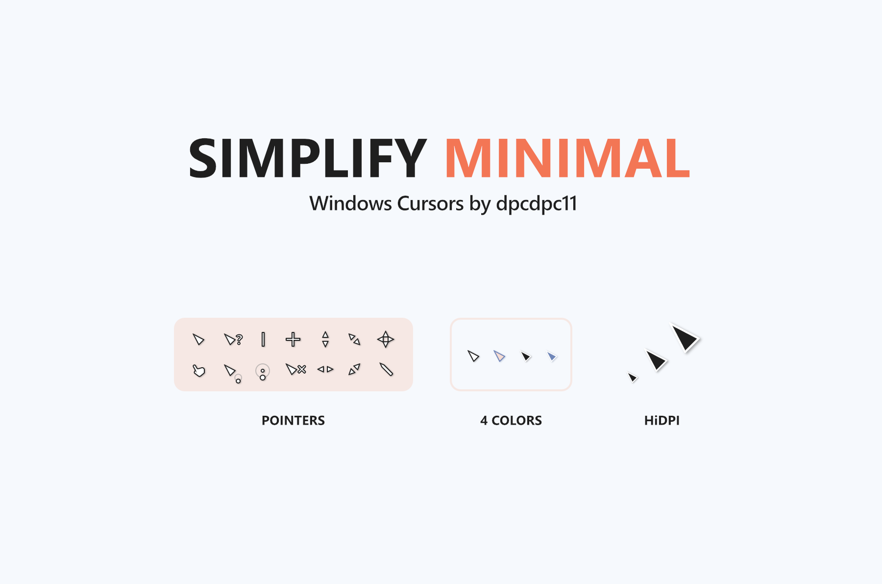 Simplify Minimal Cursor - New Colors Update! - dpcdpc11