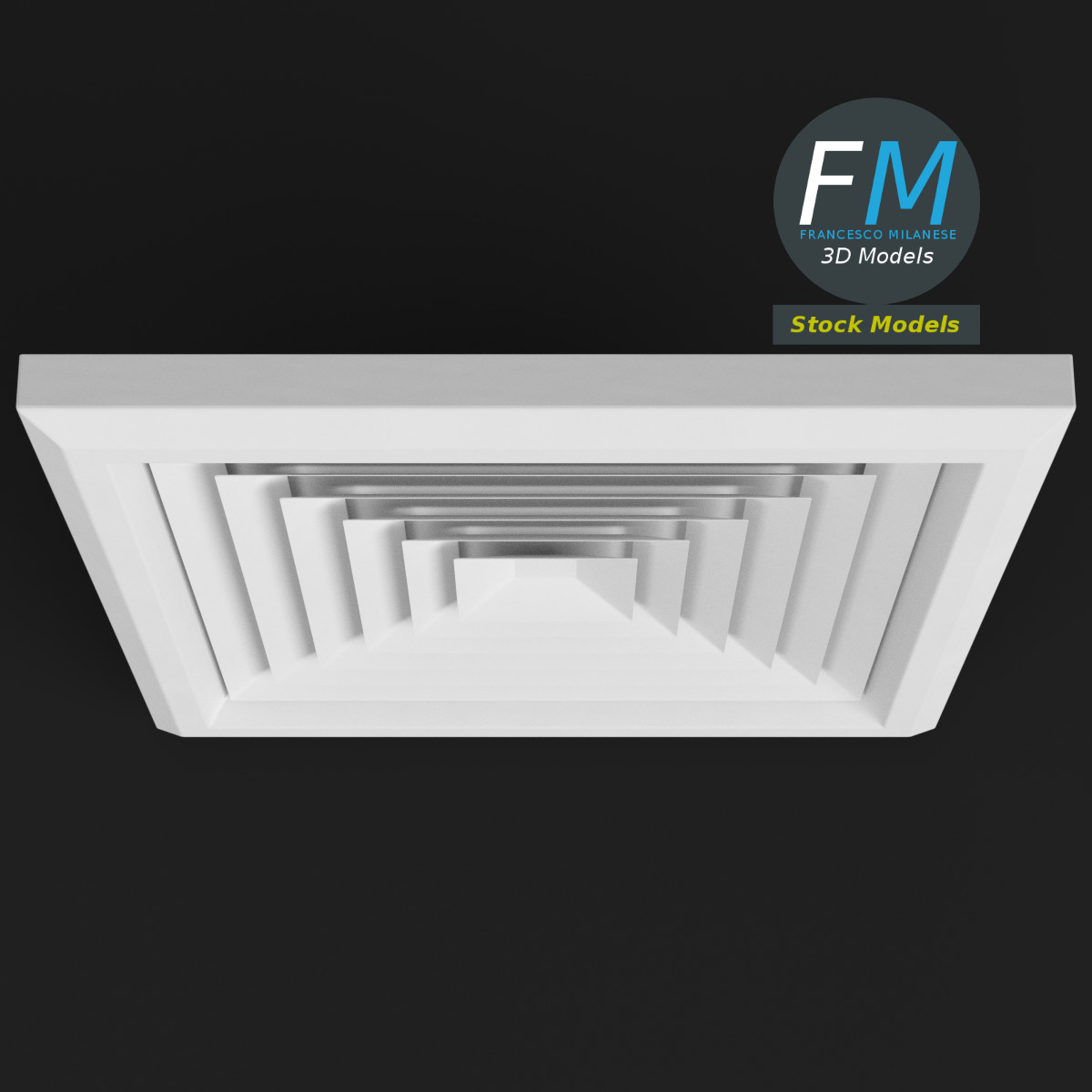 3D MODEL - Ceiling air vent