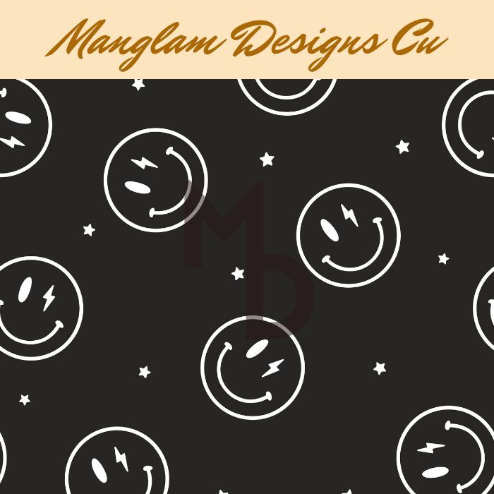 Retro smiley face boy neutral seamless repeat pattern, vintage smiley ...