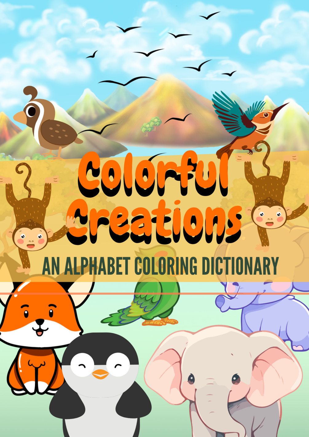 Creative Creations: A Coloring Dictionary for Kids