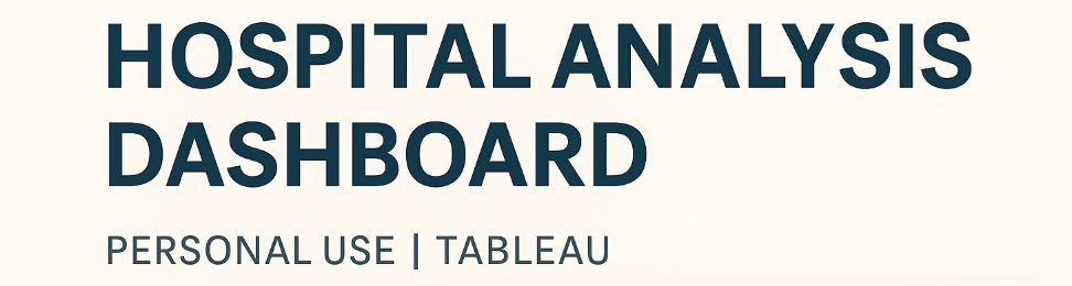 Hospital Analysis Dashboard