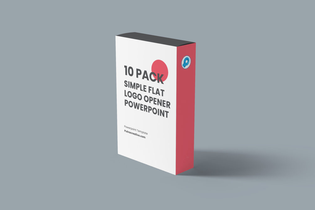 10 Pack Simple Flat Logo Opener PPT