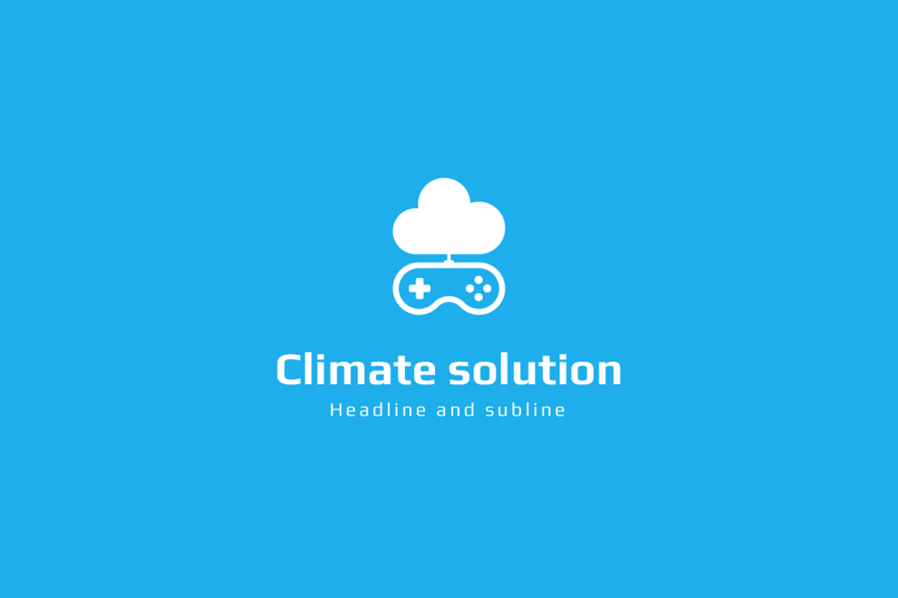 Climate solution logo template.