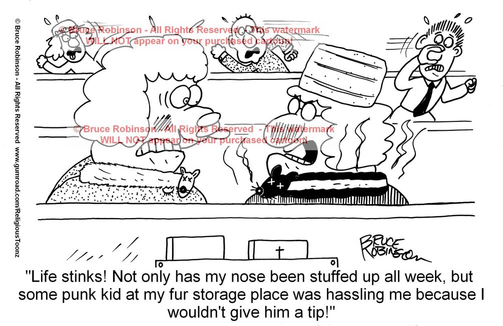 "Life stinks!..." cartoon