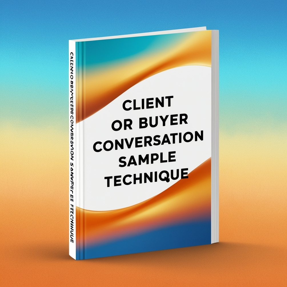 Client Or Buyer Conversation Sample Technique