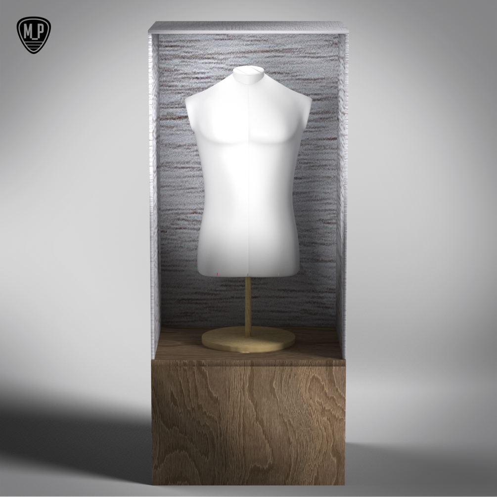 Mannequin in Wooden Box Clo3D & Marvelous Designer