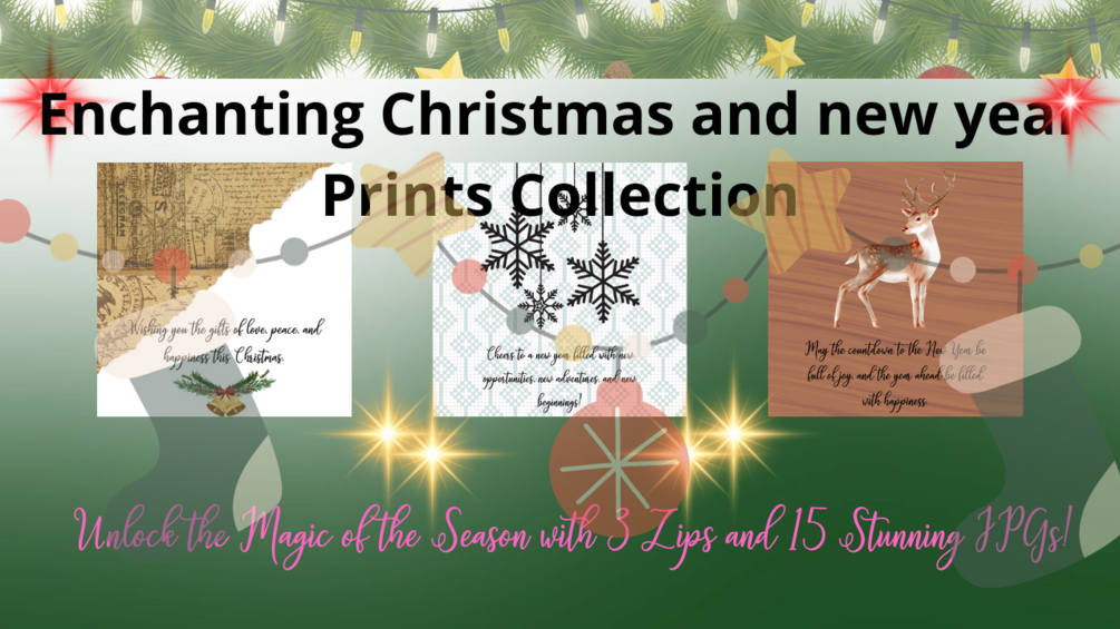 Enchanting Christmas Prints: Printable Art, Festive Décor Impressions ...