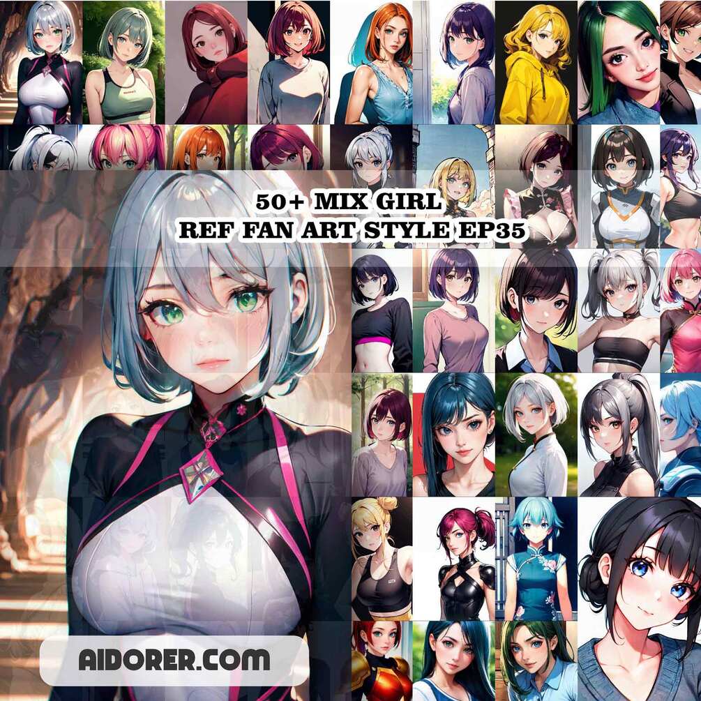 50+ MIX GIRL REF FAN ART STYLE EP35