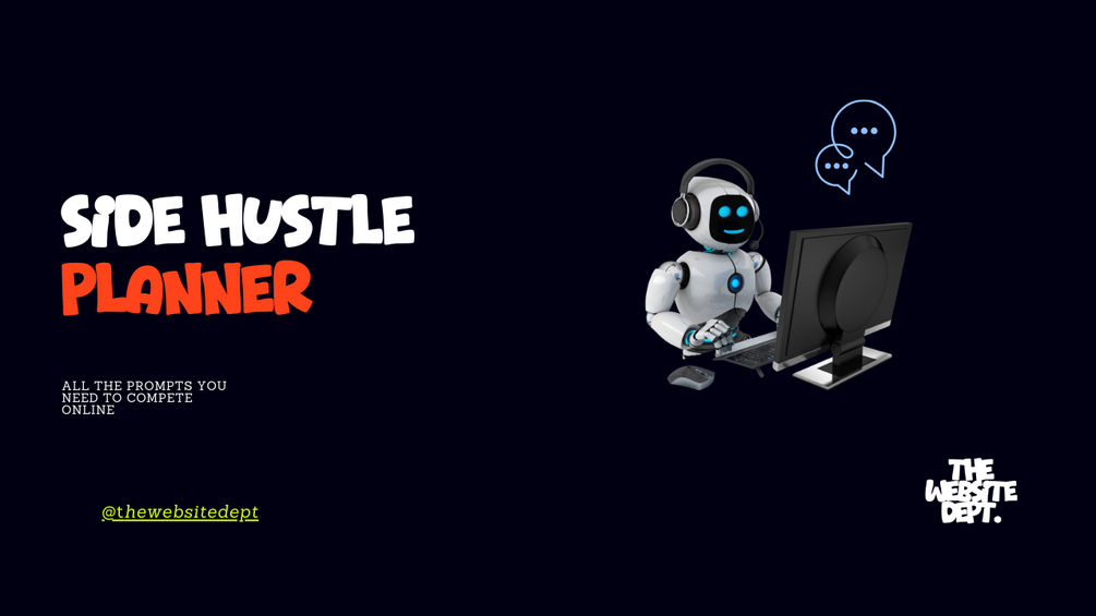 The Ultimate Side Hustle Planner: Stay Organized, Scale Faster, Succeed Smarter