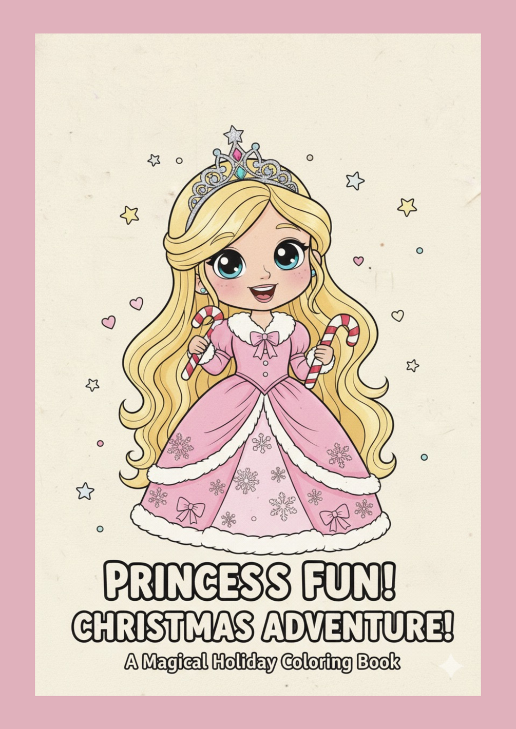 A magical Christmas coloring adventure for little princesses!