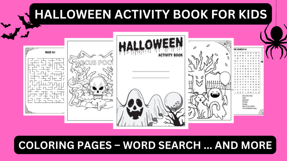 HALLOWEEN ACTIVITY PDF BOOK FOR KIDS