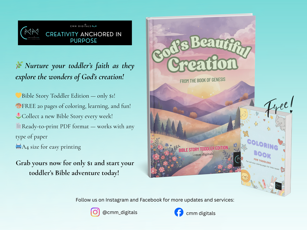 God’s Beautiful Creation | Bible Story Toddler Edition (Printable PDF)