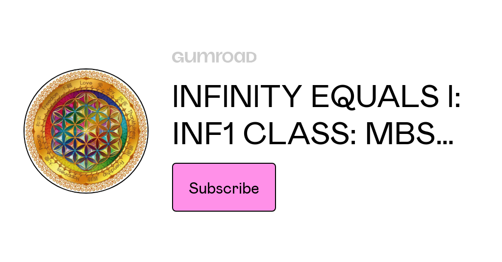 lNFlNlTY EQUALS l: INF1 CLASS: MBS PLASMA VEHICLE