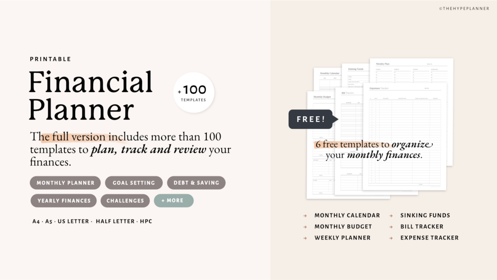 Printable Financial Planner