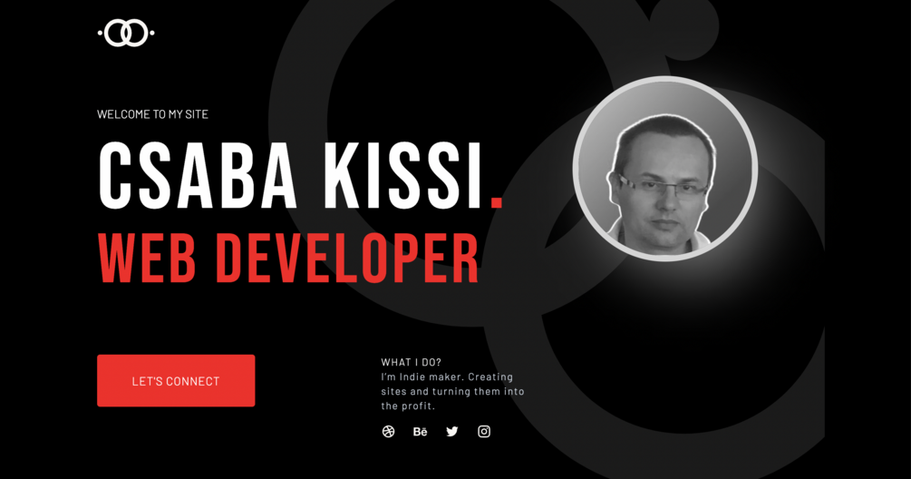 FREE Personal Page HTML Template