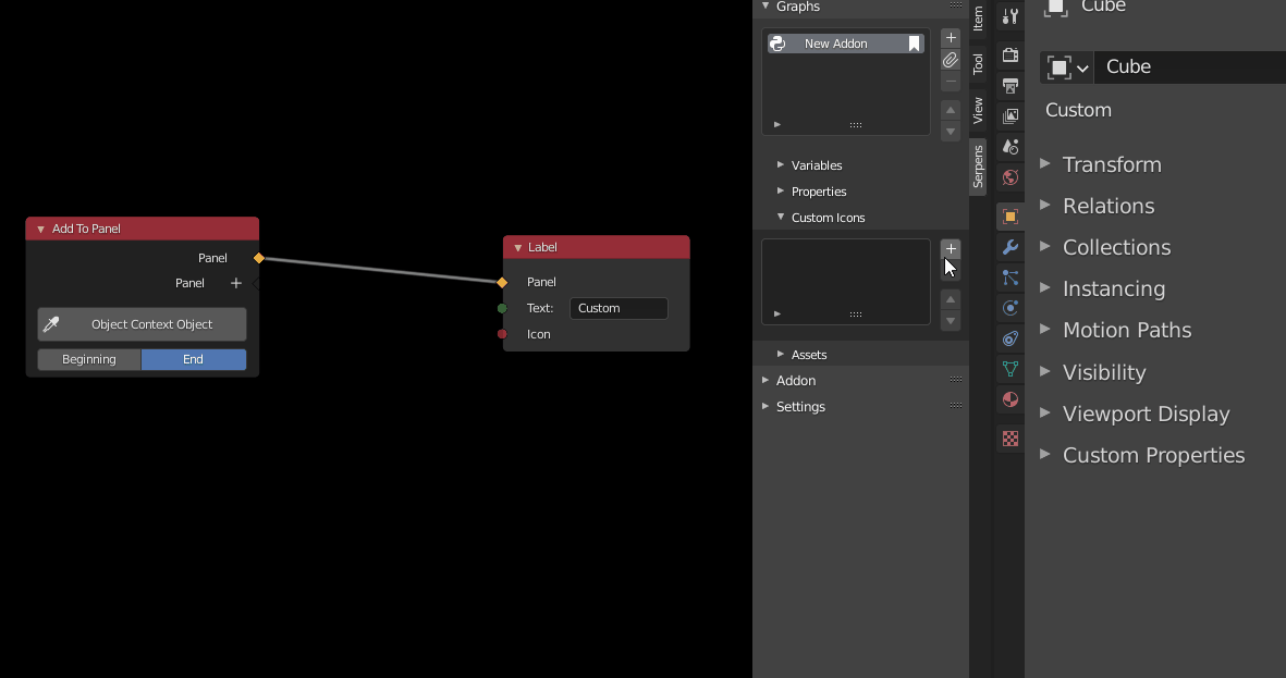 Serpens - Blender Visual Scripting Addon