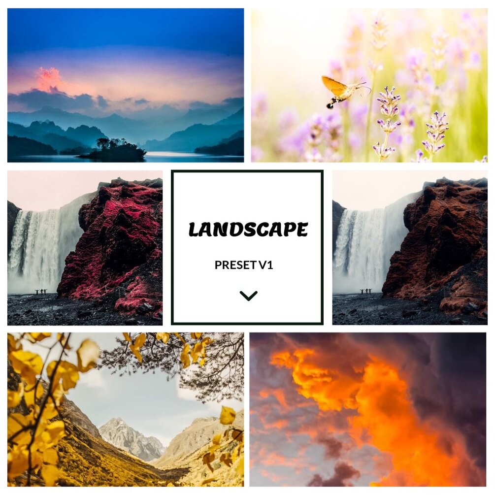 Landscape Presets V1 Pack of 5 🔥🔥 LIGHTROOM MOBILE PRESETS 🔥