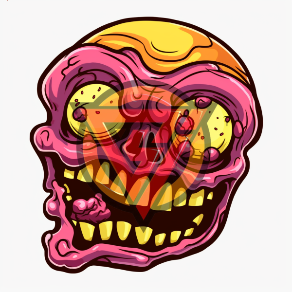 "Meltdown Zombie - Vivid Decay Art"