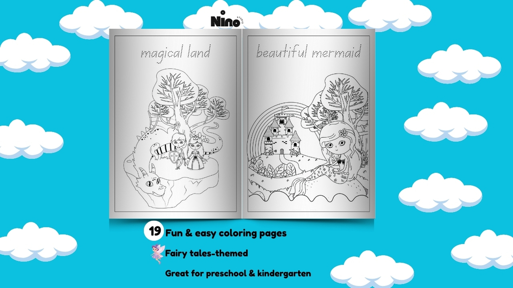Fairy Tales Coloring Book for Kids – Magical Adventures to Color